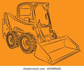 475 Bobcat skid steer Stock Vectors, Images & Vector Art | Shutterstock