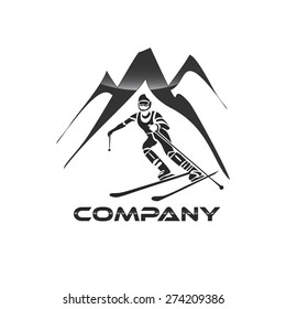 Skier Logo Stock Vector (Royalty Free) 274209386 | Shutterstock