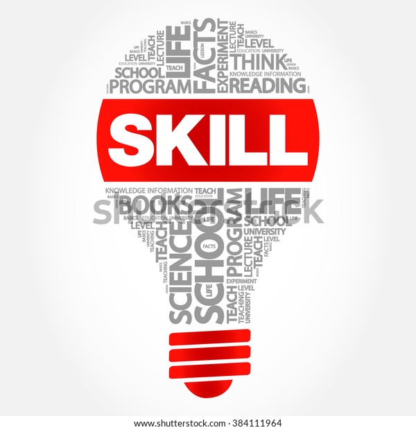 Skill Bulb Word Cloud Business Concept Stock Vector (Royalty Free ...