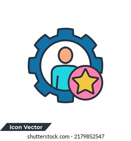 Skill Icon Logo Vector Illustration Employee Stock Vector (Royalty Free ...