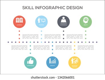 Skill Infographic Concept Stock Vector (Royalty Free) 1342066001