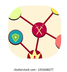 Skill Tree Apps Icon Skill Tree Stock Vector (Royalty Free) 1355608277 ...