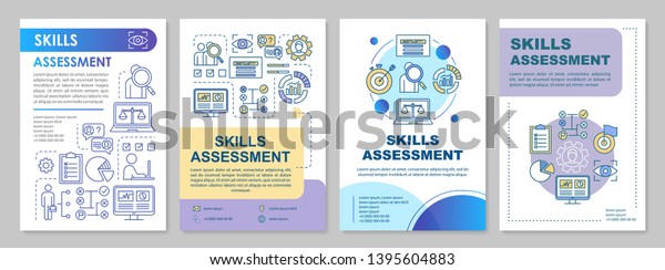 Skills Assessment Brochure Template Layout Flyer Stock Vector (Royalty ...