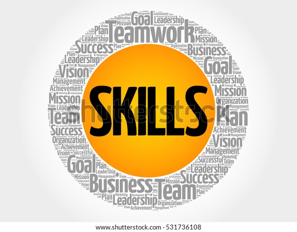 Skills Circle Word Cloud Business Concept Stock Vector (Royalty Free ...