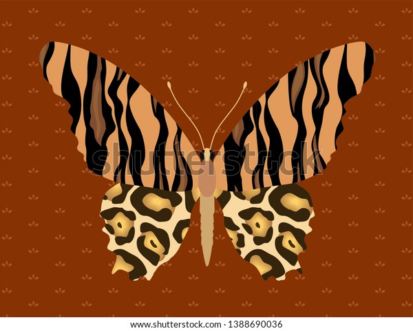 Skin Animals Predators Wild Beasts Tiger Stock Vector (Royalty Free ...