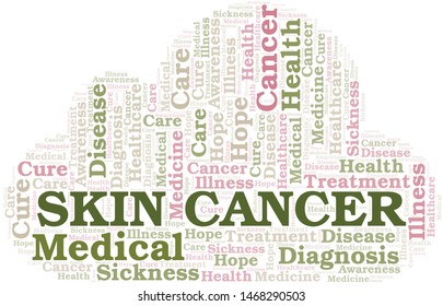 Skin Cancer Word Cloud Vector Made: เวกเตอร์สต็อก (ปลอดค่าลิขสิทธิ์ ...
