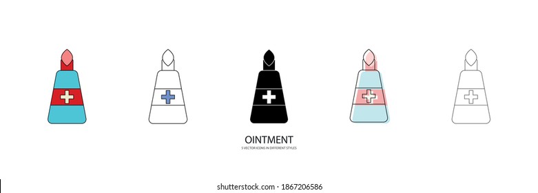 Skin Ointment Vector Type Icon Stock Vector (Royalty Free) 1867206586 ...
