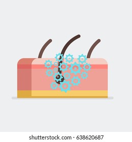 Skin Vector Illustration Stock Vector (Royalty Free) 653981053