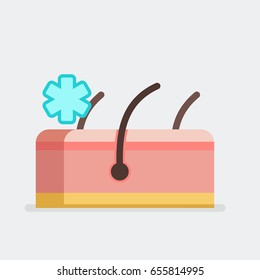 Skin Vector Illustration: เวกเตอร์สต็อก (ปลอดค่าลิขสิทธิ์) 655814995 ...
