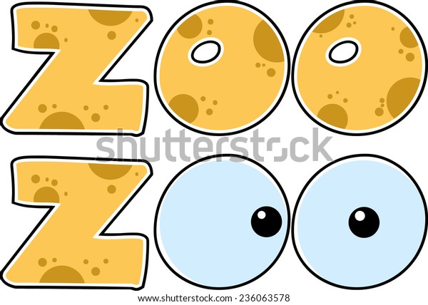 Skin Zoo Text Eyes Vector Collection Stock Vector (Royalty Free ...