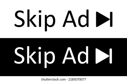 Skip Ad No Ads Skip Advertisement Stock Vector (Royalty Free ...