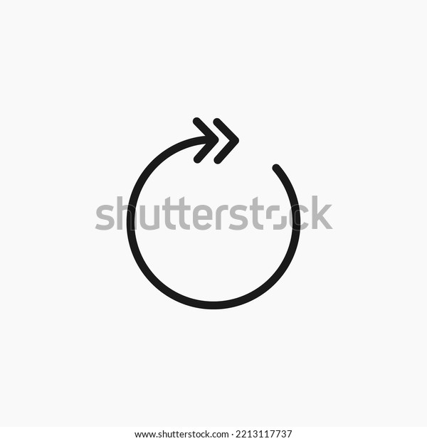 Skip Forward Icon Media Player Interface Stock Vector (Royalty Free ...