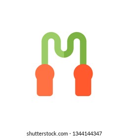 Skipping Icon Vector Illustration Flat Style Stock Vector (Royalty Free ...