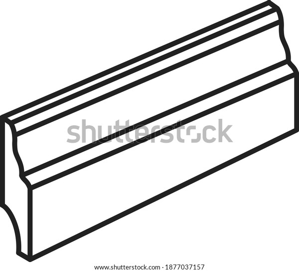 Skirting Board Icon Vector Illustration Stock Vector (Royalty Free ...