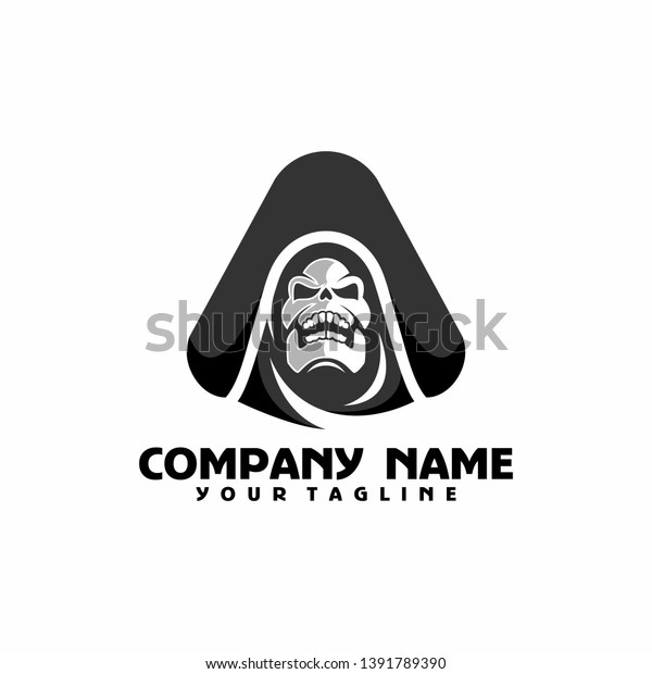 Skull Angry Logo Template Vector 스톡 벡터(로열티 프리) 1391789390 | Shutterstock