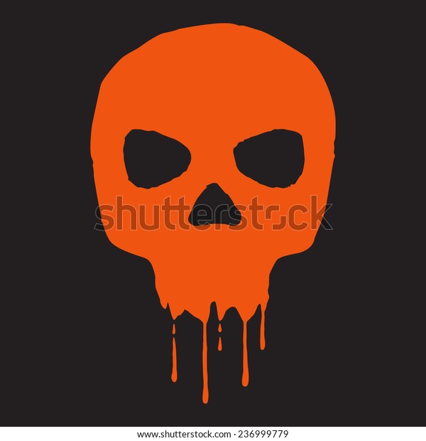 Skull Blood Vector Illustration Stock Vector (Royalty Free) 236999779 ...