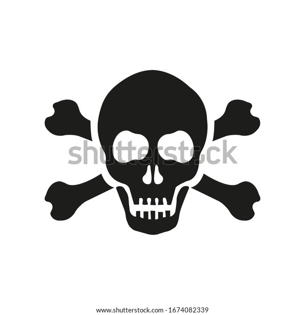Skull Bones Sign Vector Illustration Stock Vector (Royalty Free ...