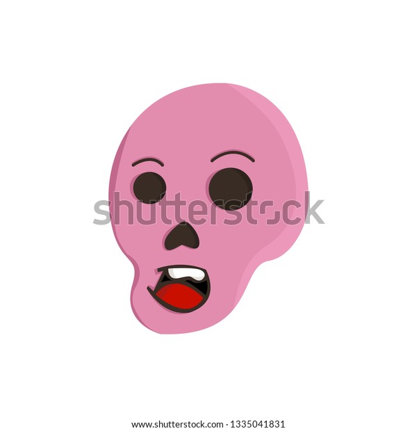 Skull Emoticon Expressions Stock Vector (Royalty Free) 1335041831 ...