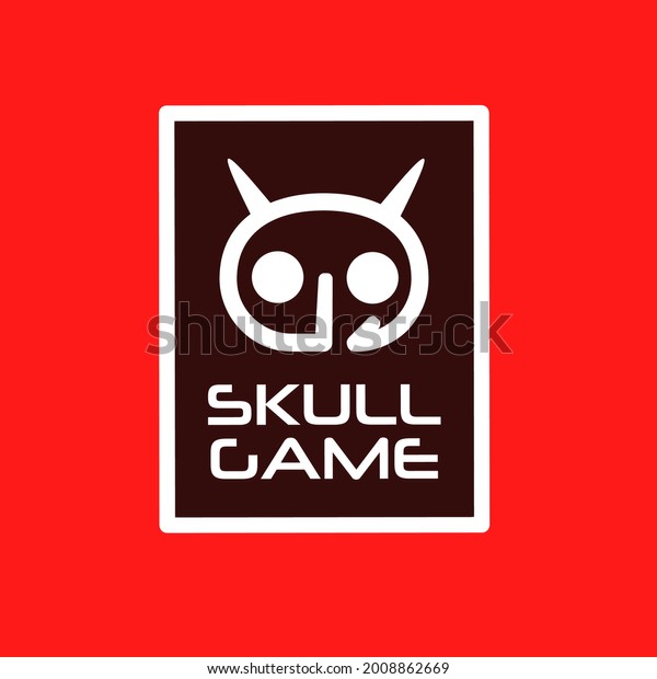 Skull Game Mascot Logo Vector Illustration Stock Vector (Royalty Free ...