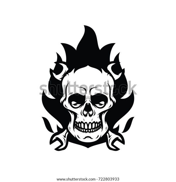 Skull Ghost Rider Road Biker Vector: เวกเตอร์สต็อก (ปลอดค่าลิขสิทธิ์ ...