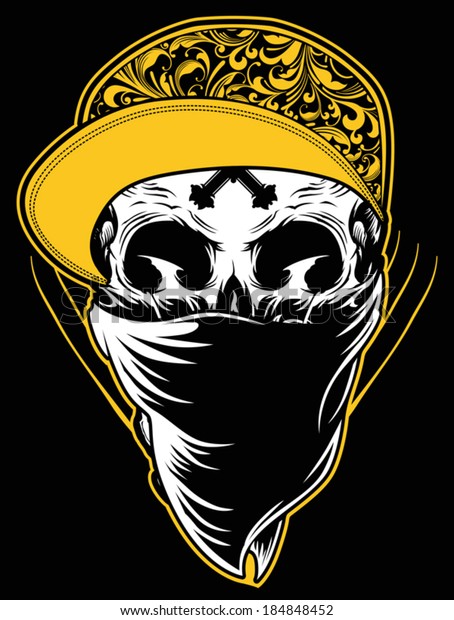 Skull Graphic Illustration Stock Vector (Royalty Free) 184848452