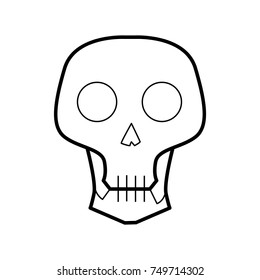 Skull Icon Outline Stock Vector (Royalty Free) 749714302 | Shutterstock