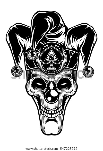 Skull Jester Stock Vector (Royalty Free) 547225792