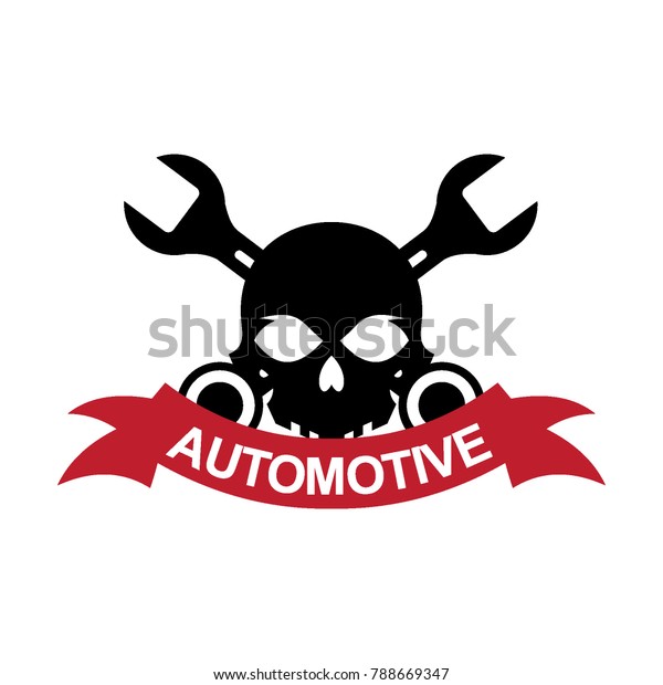 Skull Logo Outomotive Stock Vector (Royalty Free) 788669347 | Shutterstock