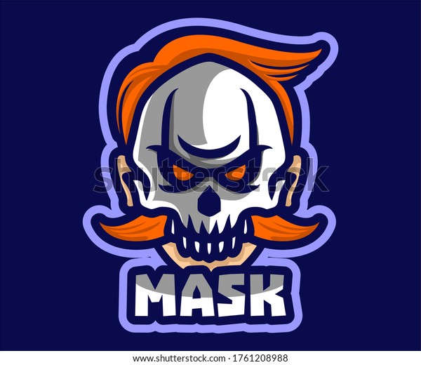 Skull Mask E Sport Logo Vector Stock Vector (Royalty Free) 1761208988 ...