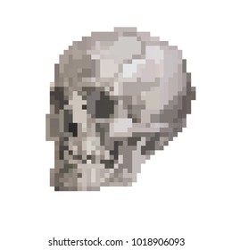 Skull Pixel Art 8 Bit 16bit: Stock-Vektorgrafik (Lizenzfrei) 1018906093 ...