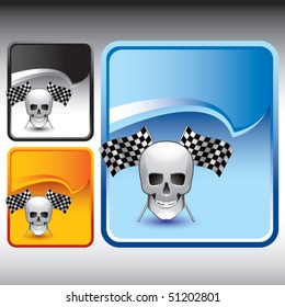 Skull Racing Flags Colored Rip Curl Stock Vector (Royalty Free ...