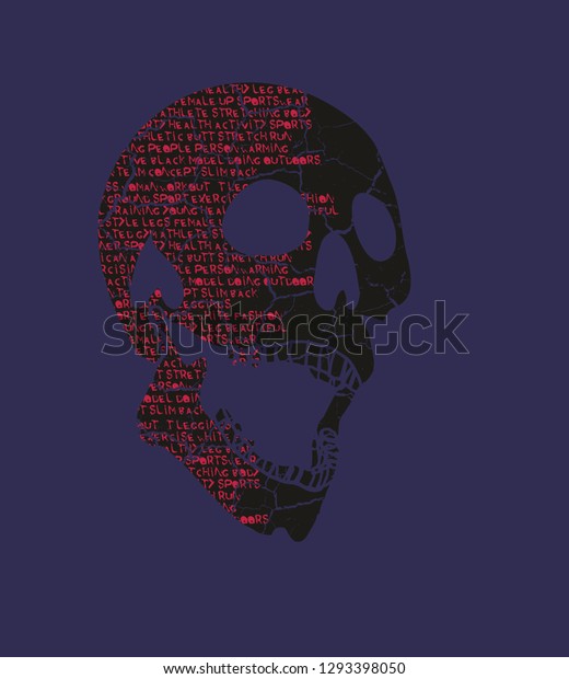 Skull Smile Graphic Design Vector Art Stock Vector (Royalty Free ...