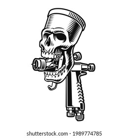 649 Skull with paint guns Images, Stock Photos & Vectors | Shutterstock