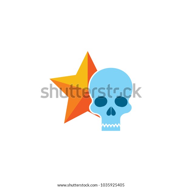 Skull Star Logo Icon Design Stock Vector (Royalty Free) 1035925405 ...