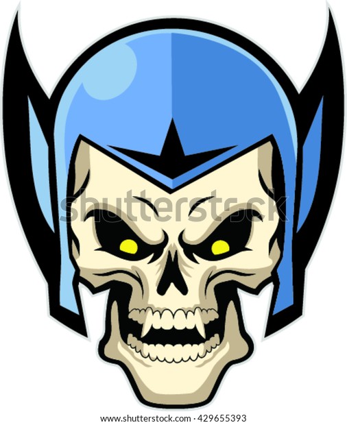 Skull Superhero Mask Stock Vector (Royalty Free) 429655393 | Shutterstock