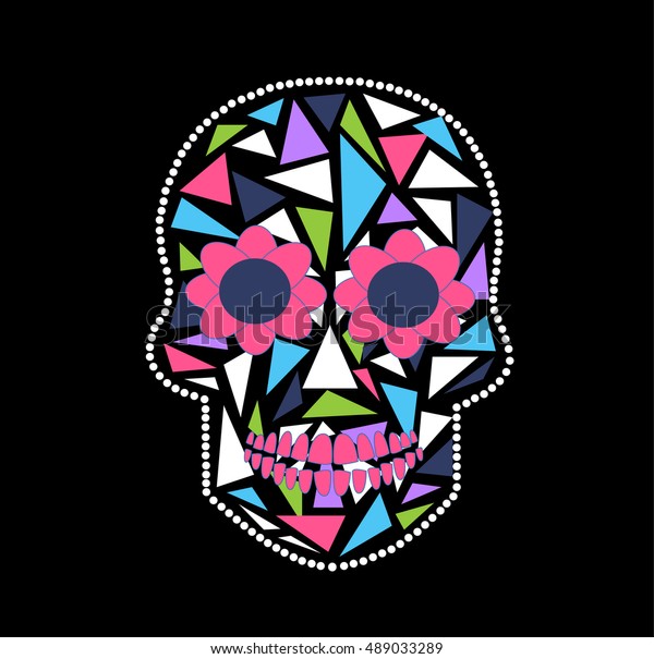 Skull Vector Background Fashion Design Patterns Stock Vector (Royalty ...