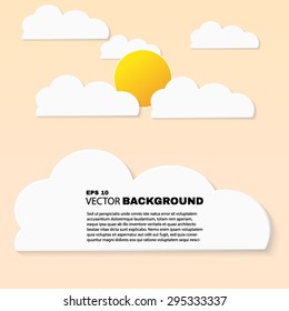 Sky Background Good Weather Sunshine Stock Vector (Royalty Free ...
