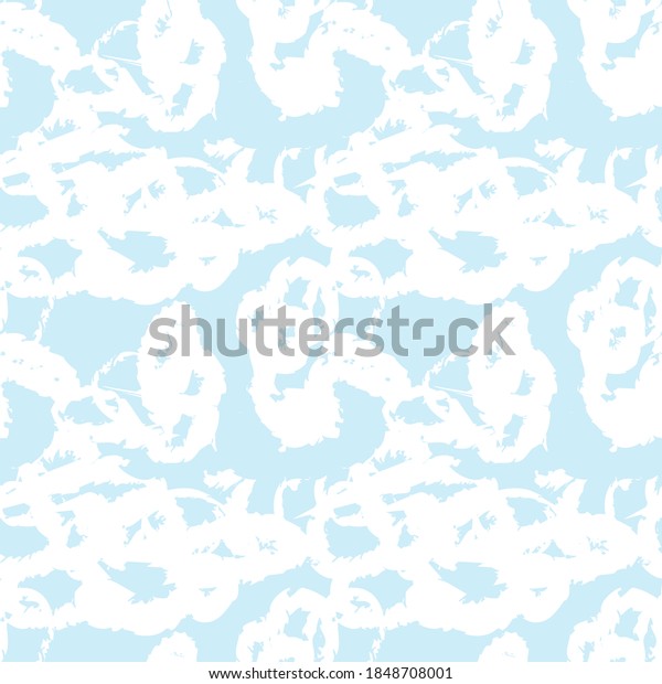 Sky Blue Brush Stroke Fur Pattern Stock Vector (Royalty Free ...