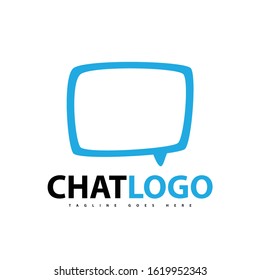 Sky Blue Chat Box Logo Vector Stock Vector (Royalty Free) 1619952343 ...