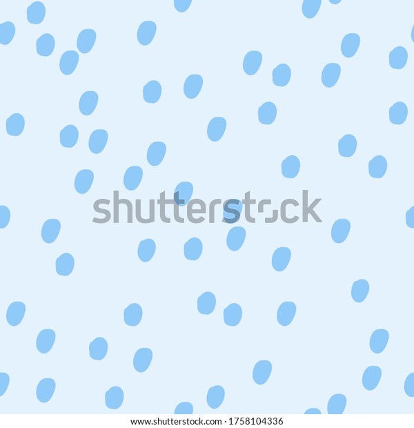 Sky Blue Dotted Pattern Animal Print Stock Vector (Royalty Free ...