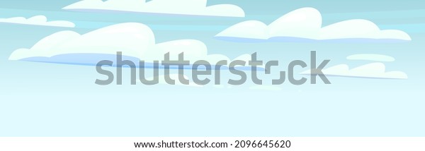 Sky Clouds Panorama Illustration Cartoon Style Stock Vector (Royalty ...