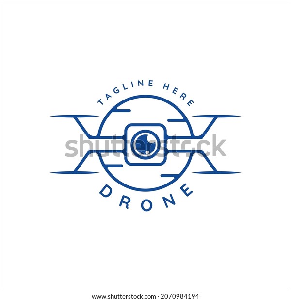 Sky Drone Logo Line Art Vintage Stock Vector (Royalty Free) 2070984194 ...