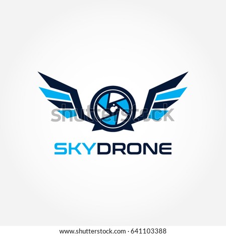 Sky Drone Photography Logo Stock Vector (Royalty Free) 641103388 ...