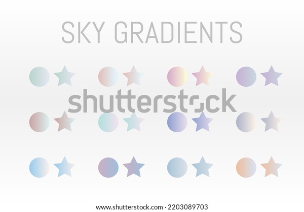 Sky Gradient Wallpaper Element Vector Background Stock Vector (Royalty ...