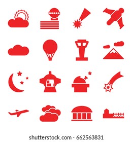 Sky Icons Set Set 16 Sky Stock Vector (Royalty Free) 662563831 ...