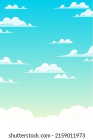 Sky Illustration Flat Design Freee Vector Stock Vector (Royalty Free ...