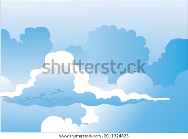 Sky Vector Illustration Isolated On White Stock Vector (Royalty Free ...