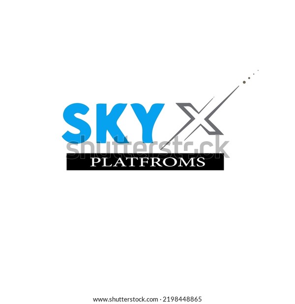 Sky X Logo Letter Logo Chenal Stock Vector (Royalty Free) 2198448865 ...