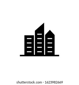 City Street Icon Symbol Black Flat Stock Vector (Royalty Free ...