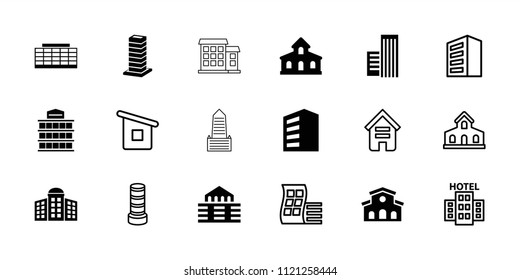 Headquarters Icons Set 18 Editable Outline: vector de stock (libre de ...